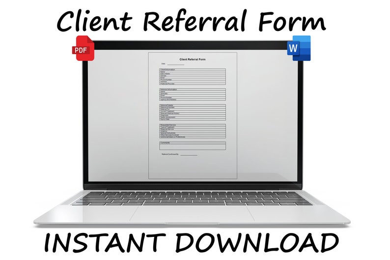 Client Referral Form | Client Report | Counseling Referral Form ...