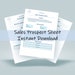 Sales Prospect Sheet | Sales Call Log Template | Client Onboarding ...