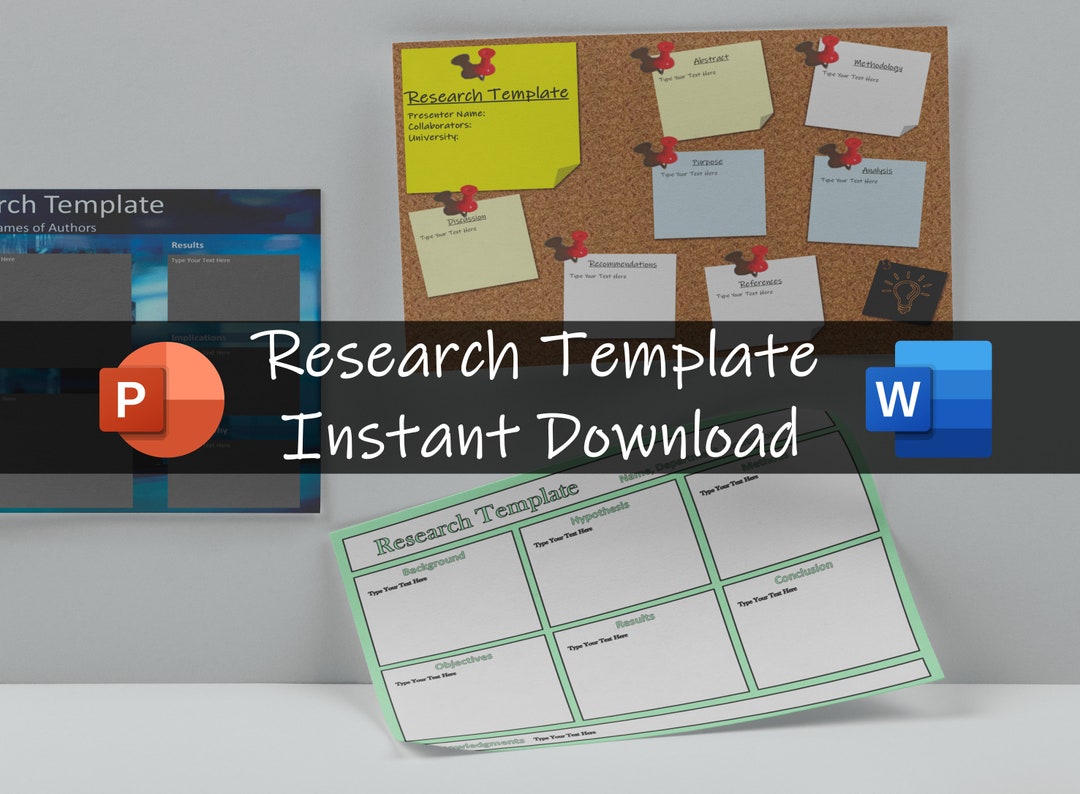 Research Templates | 3 Different Formats | Study Report Paper | Word ...
