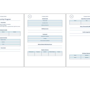Mentorship Program Template | Employee Growth Plan | Mentoring Program ...