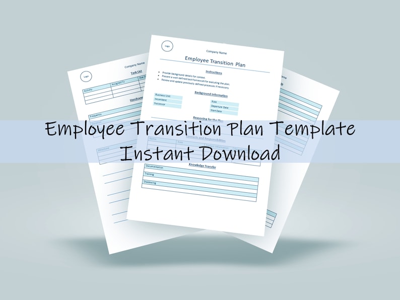 Employee Transition Plan | Staff Transition Plan | Task Management ...