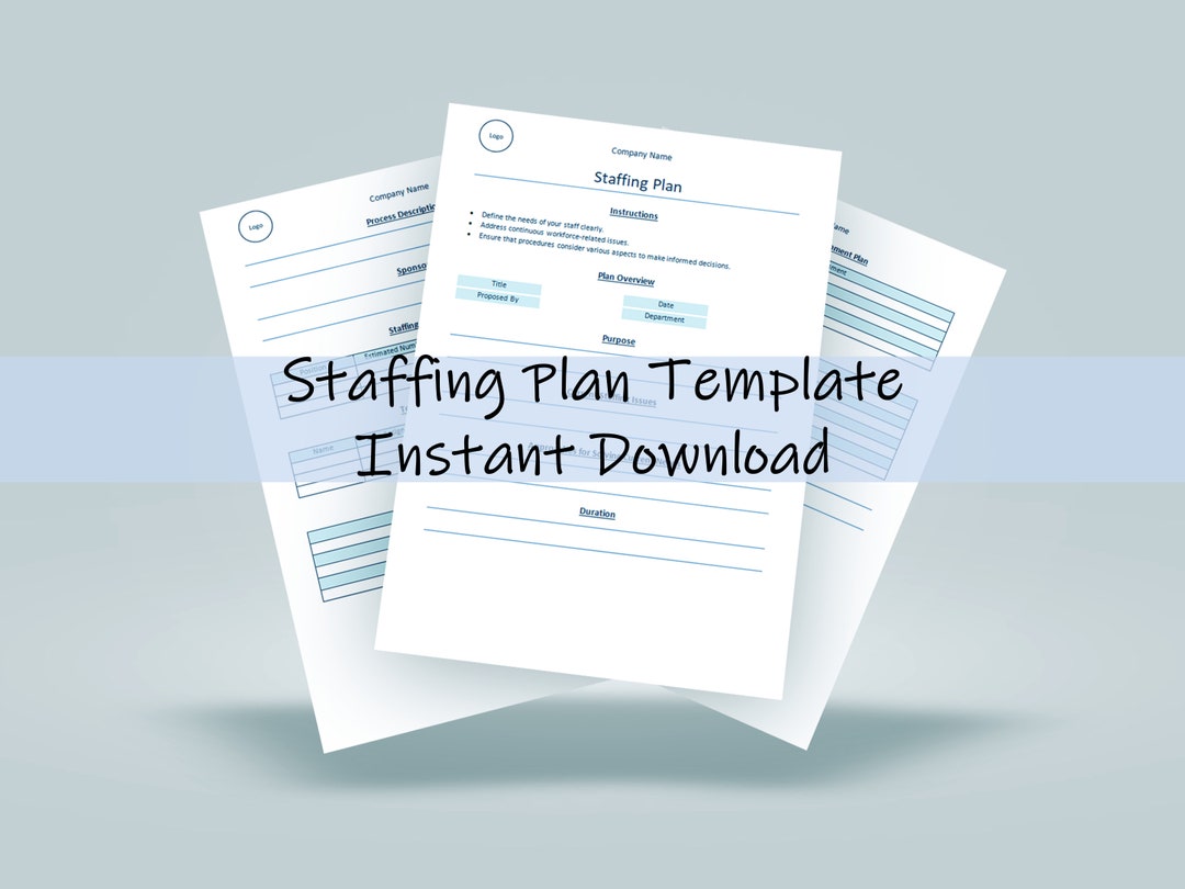 Staffing Plan Template | Recruitment Plan | Project Resource Tracker ...