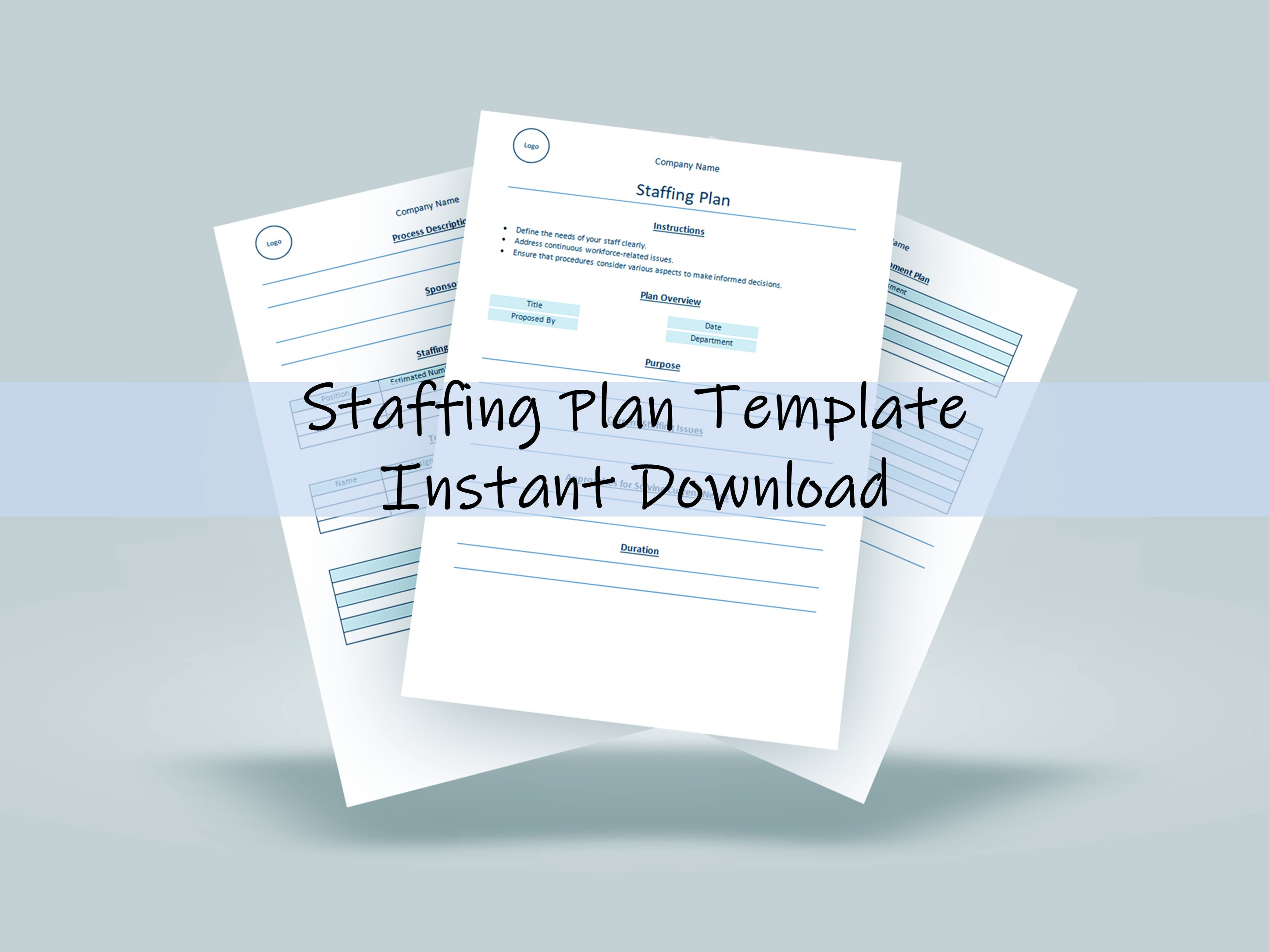 Staffing Plan Template | Recruitment Plan | Project Resource Tracker ...