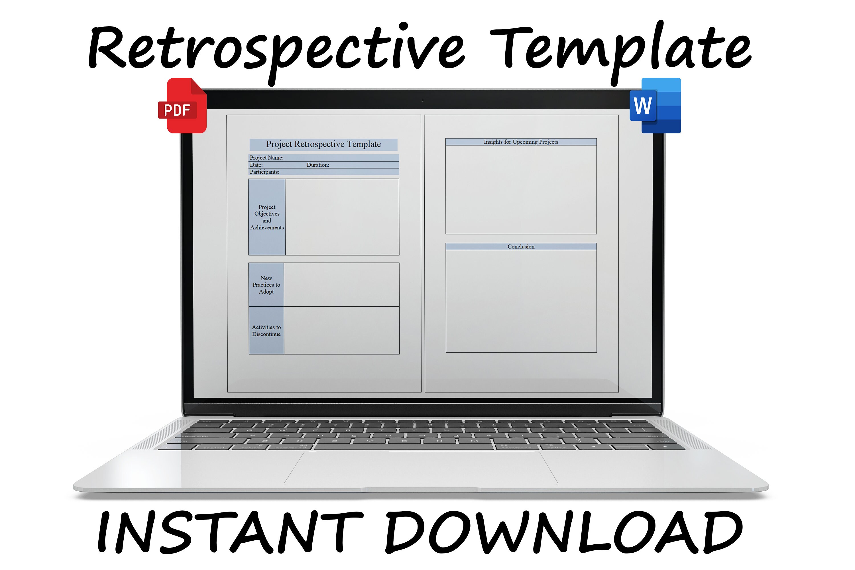 Retrospective Template | Project Charter Template | Project Summary ...