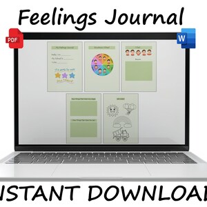 Feelings Journal | Kids Emotion Chart | My Feelings Chart | Journal ...