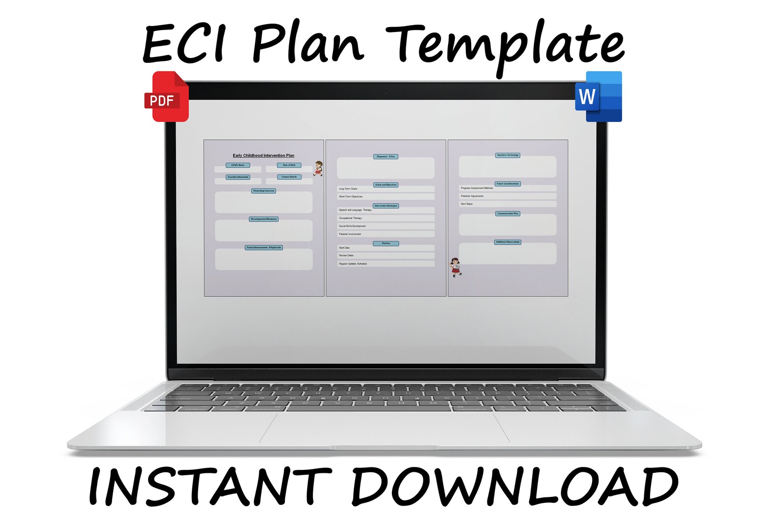 Early Childhood Intervention Plan | Child Development Printable ...