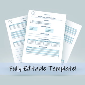 Employee Transition Plan | Staff Transition Plan | Task Management ...