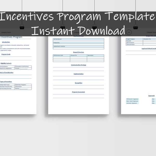 Employee Benefits Template - Etsy