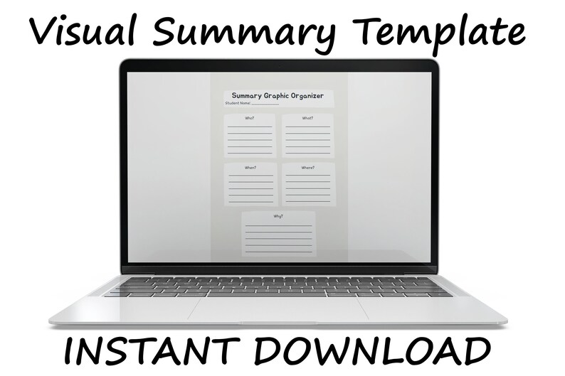 Visual Summary Template | Graphic Organizer | Instant Download | PDF ...