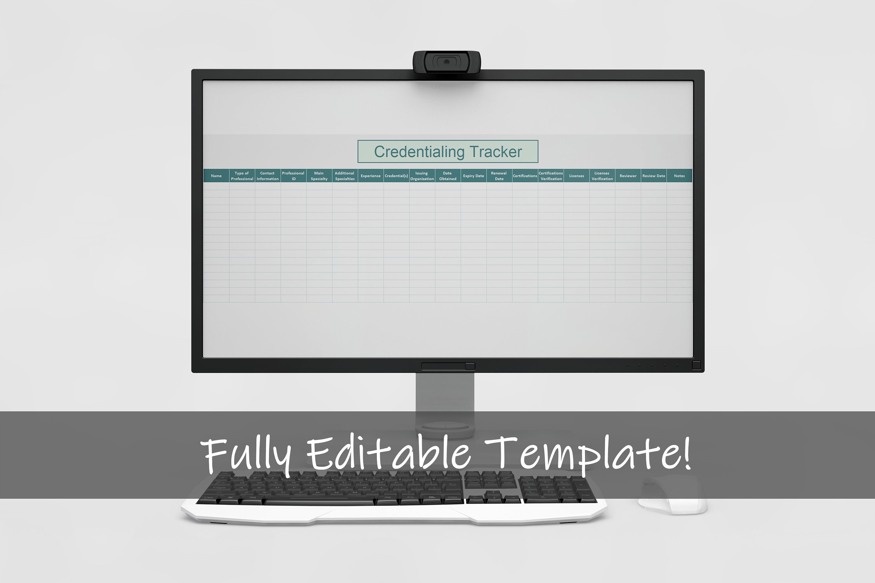Credentialing Tracker | Certification Tracker | Documentation Tracker | Instant Download ...