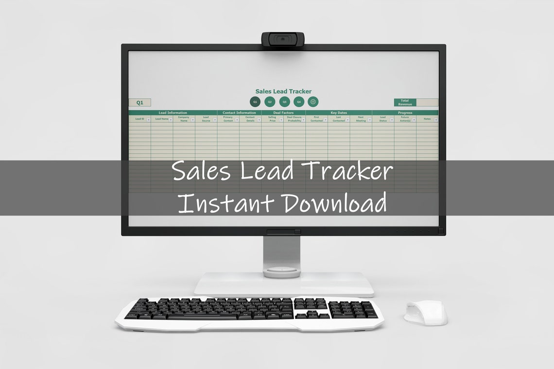 Sales Lead Tracker | Sales Pipeline Excel Template | CRM Excel ...