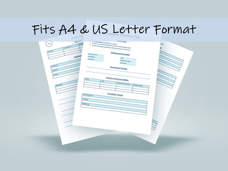 Employee Transition Plan | Staff Transition Plan | Task Management ...