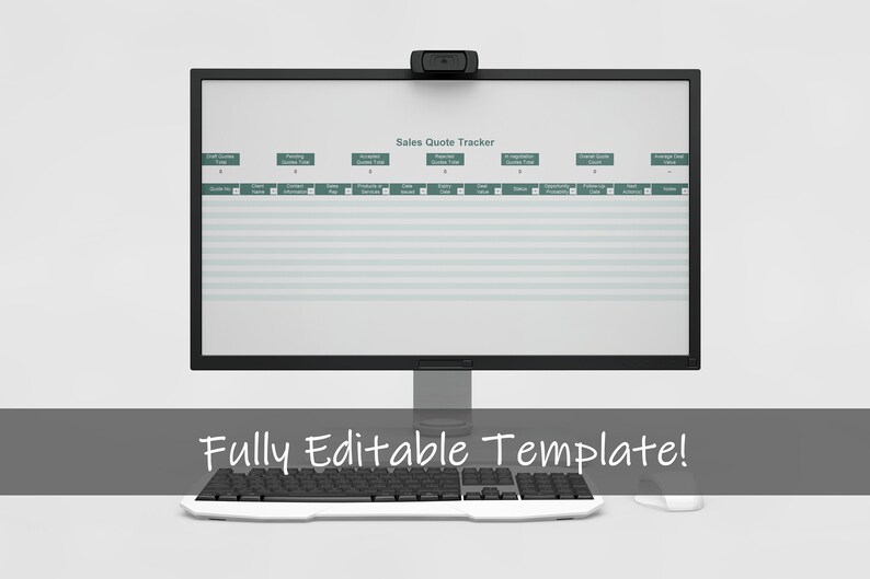Sales Quote Tracker Proposal Tracker Sales Activity Template Instant ...