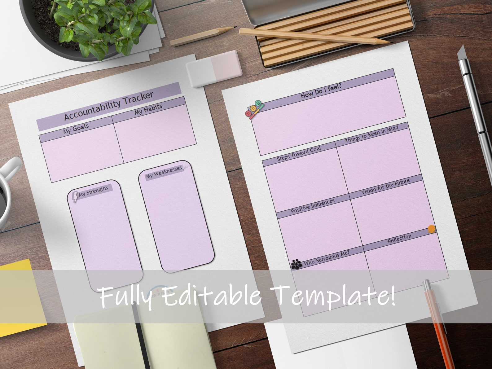 Accountability Tracker | Routine Printable | Daily Ritual Form ...