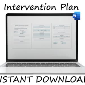 Behavior Intervention Plan Template | Student Behavior Tracker ...