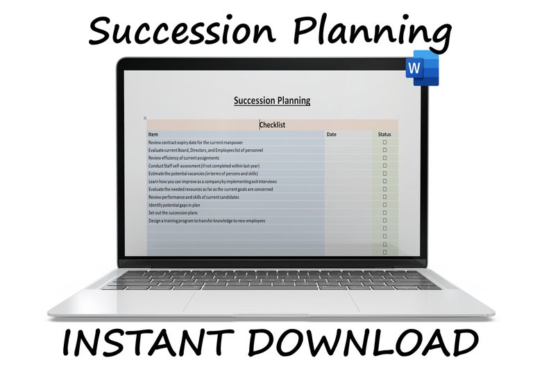 Succession Planning Template Development Plan Management Tool Strategic ...