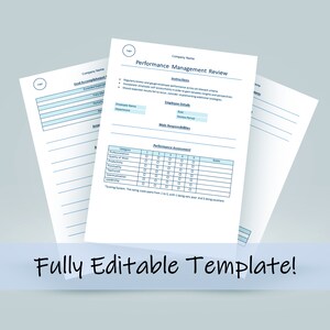 Performance Management Template | Leadership Assessment Guide ...