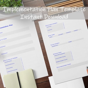 Implementation Plan | Operations Manual Template | Accomplishments ...