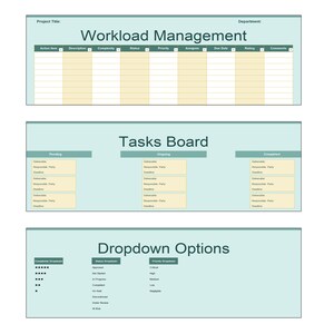 Workload Management | Tasks Tracker Excel | Status Report Excel ...