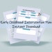 Early Childhood Intervention Plan | Child Development Printable ...