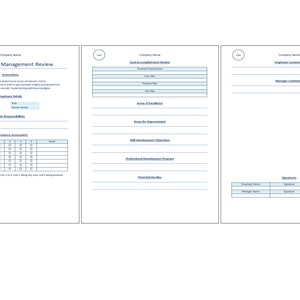 Performance Management Template | Leadership Assessment Guide ...