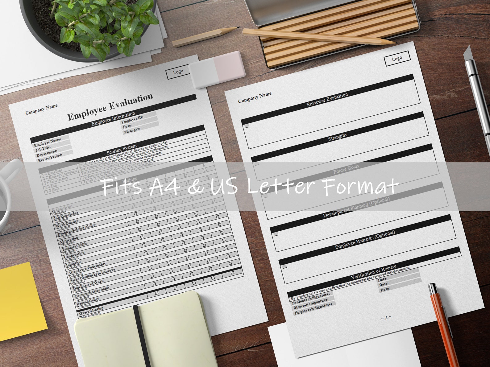 Employee Evaluation Form | Employee Performance Review | Ranking Tool ...