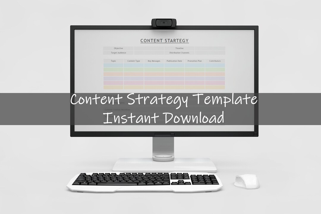 Content Strategy Template | Content Marketing Template | Social Media ...