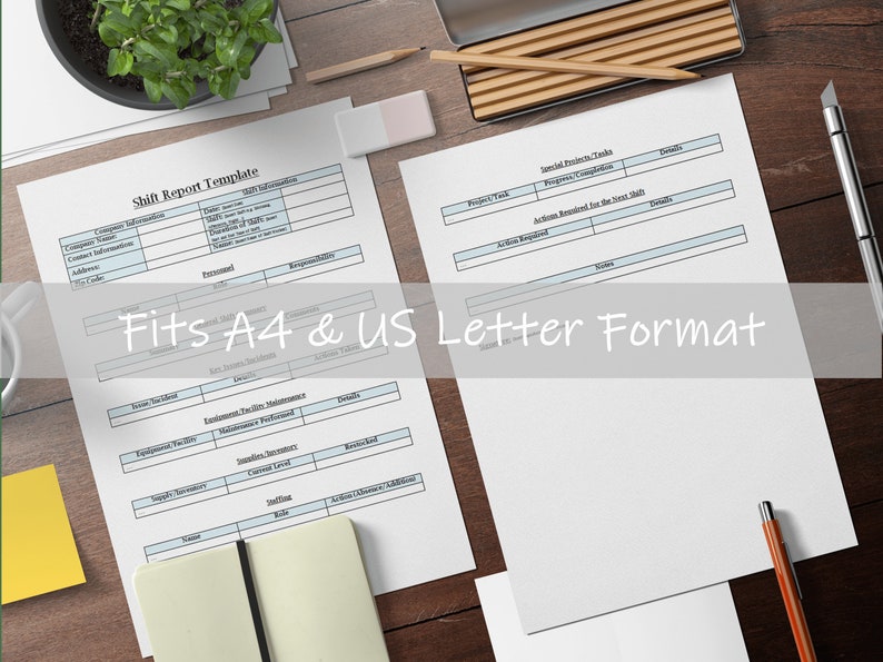 End of Shift Template | Shift Report Sheet | Crew Handover Review ...