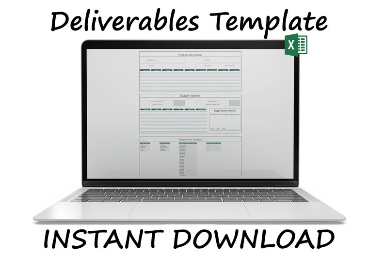 Deliverables Template | Action Item Template | Project Task Tracker ...