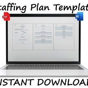 Staffing Plan Template | Recruitment Plan | Project Resource Tracker ...