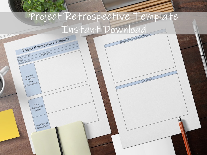 Retrospective Template | Project Charter Template | Project Summary ...