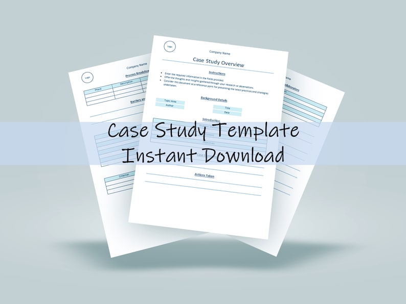 Case Study Template | Process Documentation Template | Business Review ...