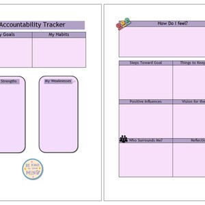 Accountability Tracker | Routine Printable | Daily Ritual Form ...