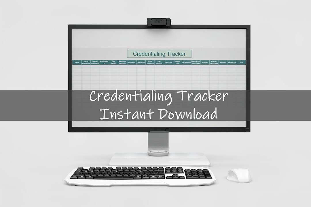 Credentialing Tracker | Certification Tracker | Documentation Tracker | Instant Download ...