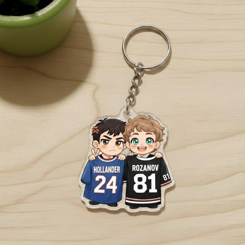 Heated Rivalry & Hollanov Inspired Acrylic Keychains, Team Rozano ...