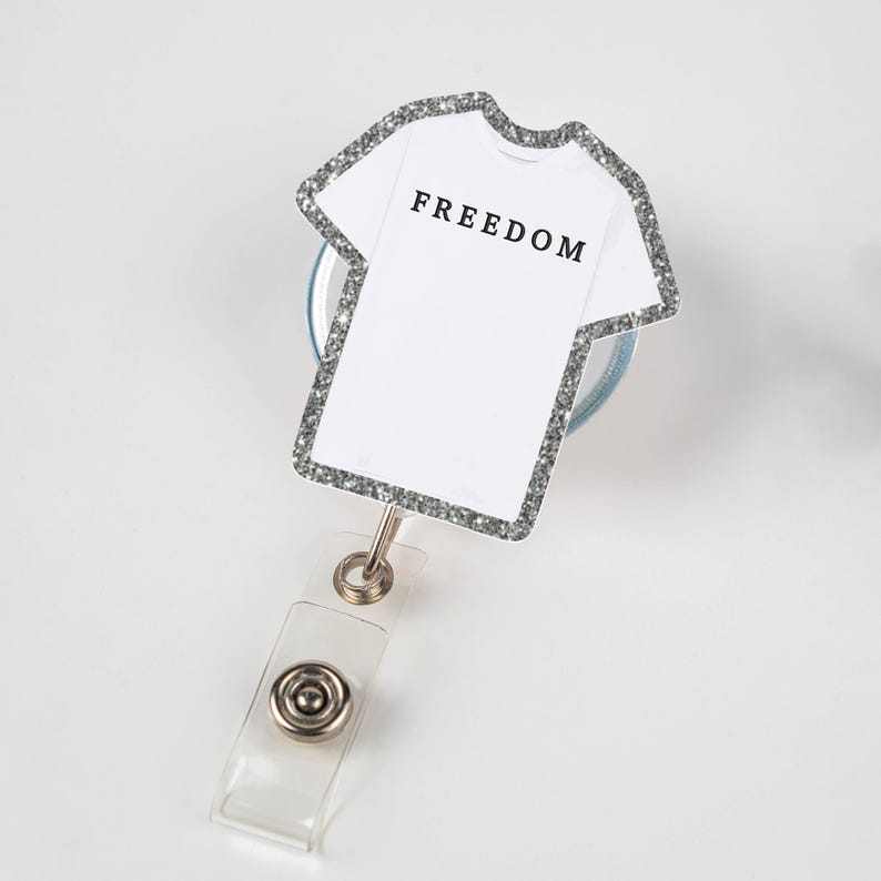 Charlie Kirk Freedom Badge Reel, Justice for Charlie Quote ID Holder ...