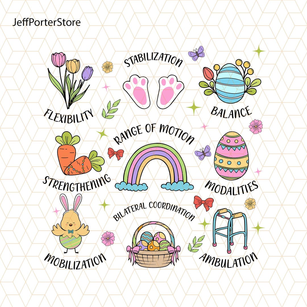 Physical Therapy Easter Png, Cute Physical Therapist Easter Day Png ...