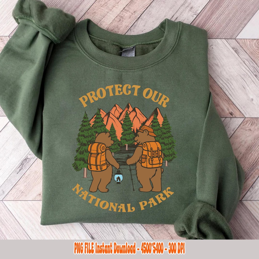 Groovy Protect Our National Parks Png, Resist Save Our Parks Bear Png ...