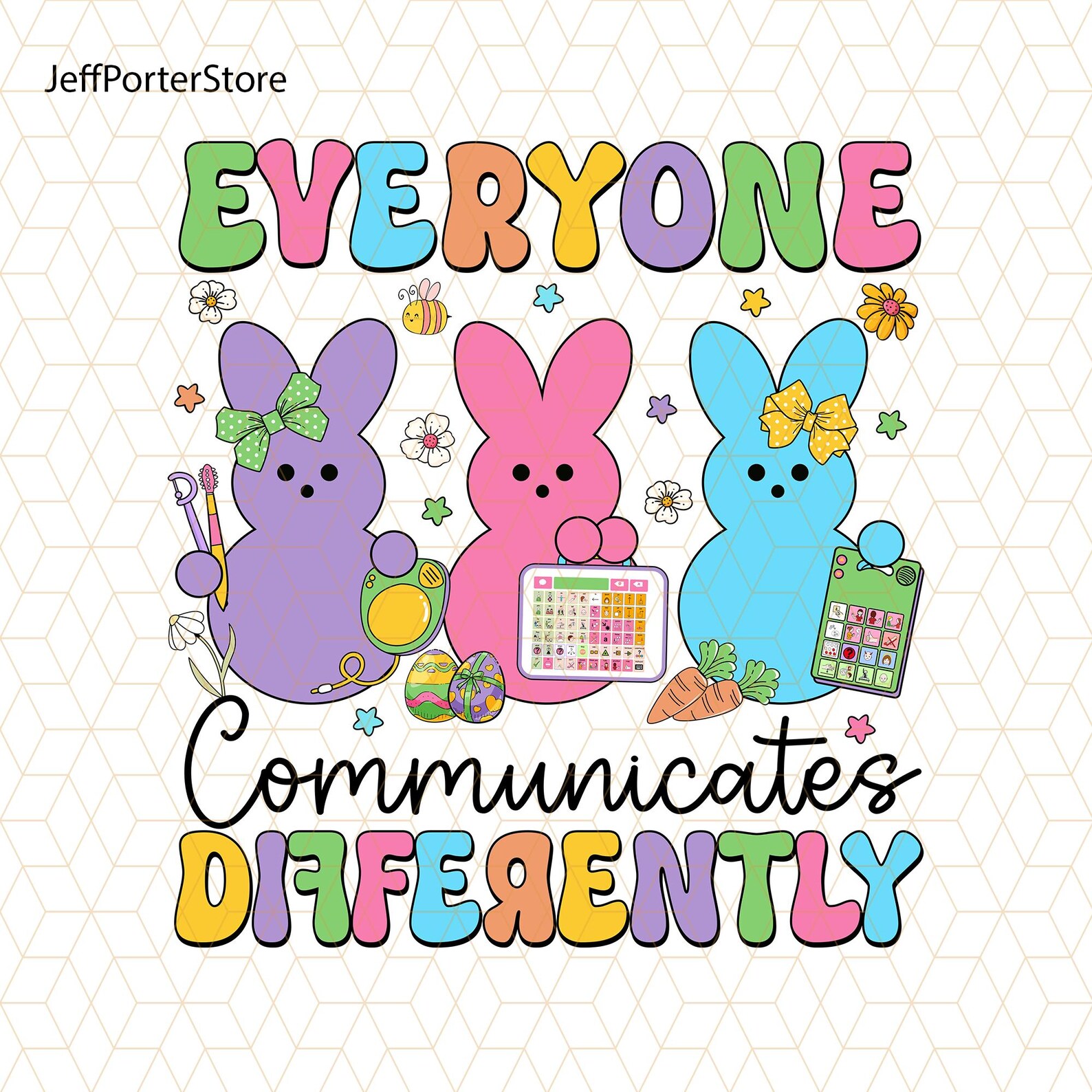 Everyone Communicates Differently Png, Autism Png, Autism Awareness ...
