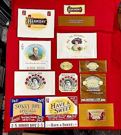 Art Deco Cigar Box Labels Authentic 1920's Era Judge Ross Rofelda La ...