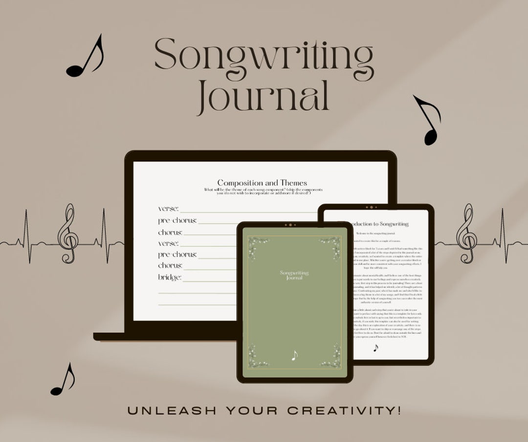 Songwriting Journal - Write Better Lyrics! Unleash Your Creative ...