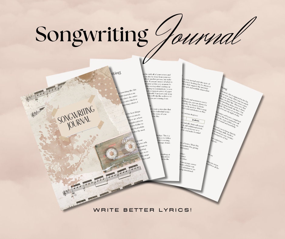 Songwriting Journal - Introduction to Writing Lyrics + Songwriting ...