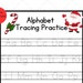 Christmas Alphabet Tracing Worksheet, A-Z, ABC Tracing Worksheet ...