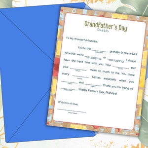 Father's Day Mad Libs, Father's Day Fill-ins, Dad-tastic Mad Libs ...