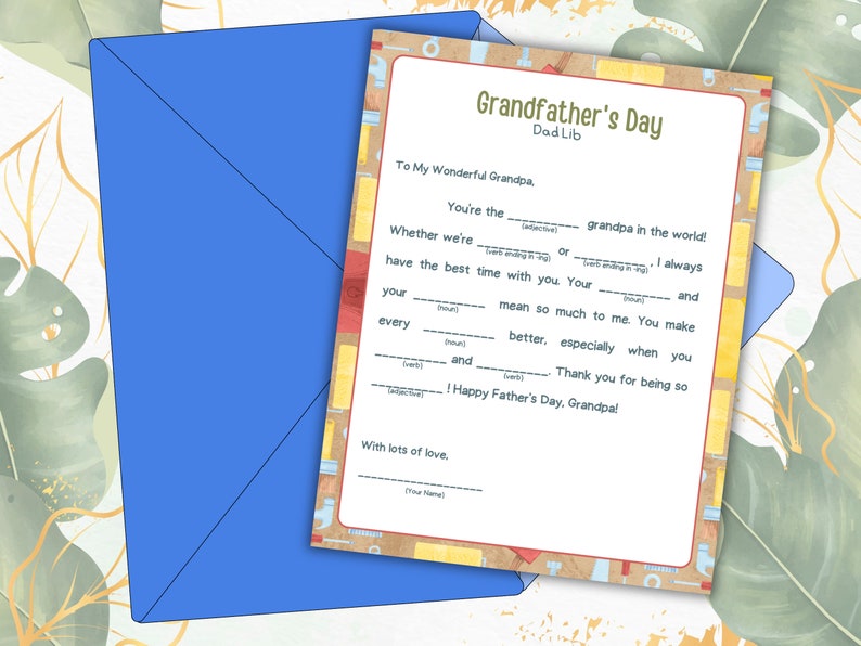 Father's Day Mad Libs, Father's Day Fill-ins, Dad-tastic Mad Libs ...