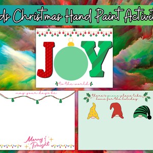 Kids Christmas Handprint Activity, Christmas Handprint Art, Holiday ...