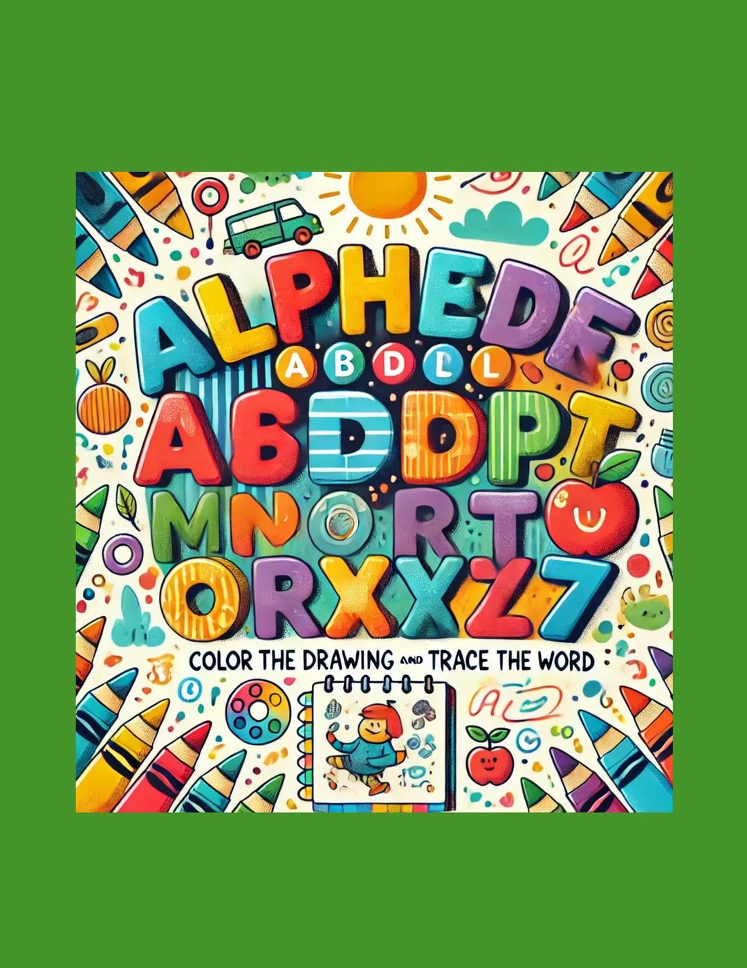 A-Z Alphabet Coloring and Tracing Book for Kids, ABC Fun: Color & Trace ...