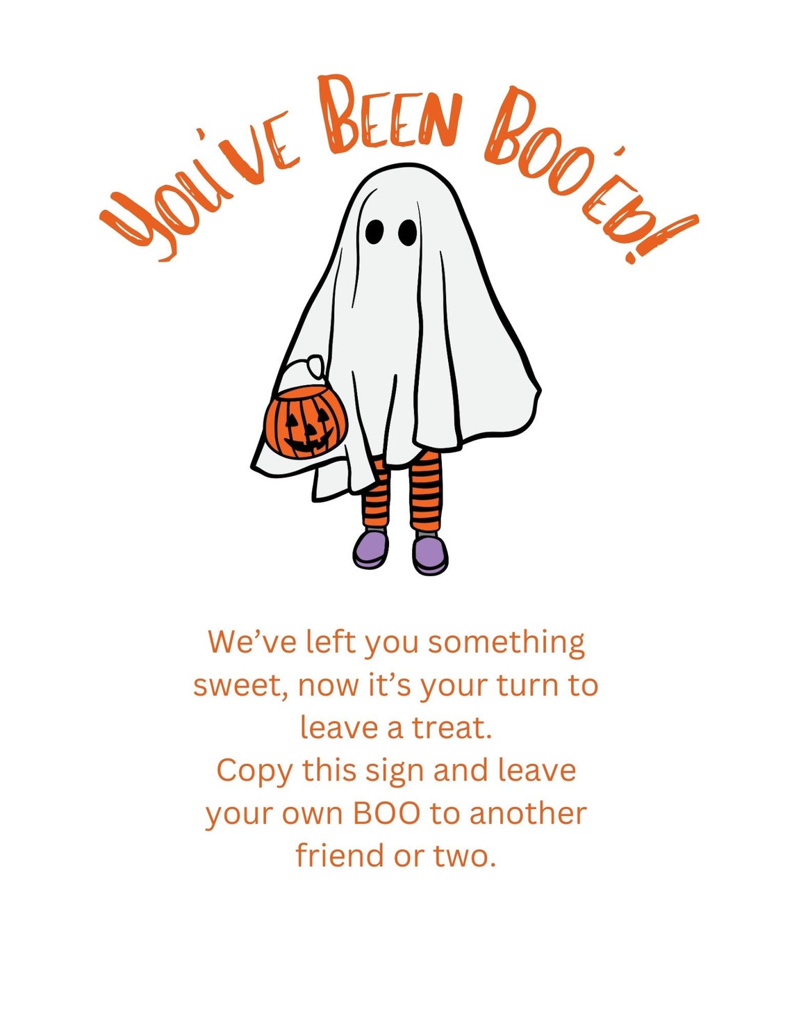 You Have Been Boo'ed Printable, Instant Digital Download, You've Been ...
