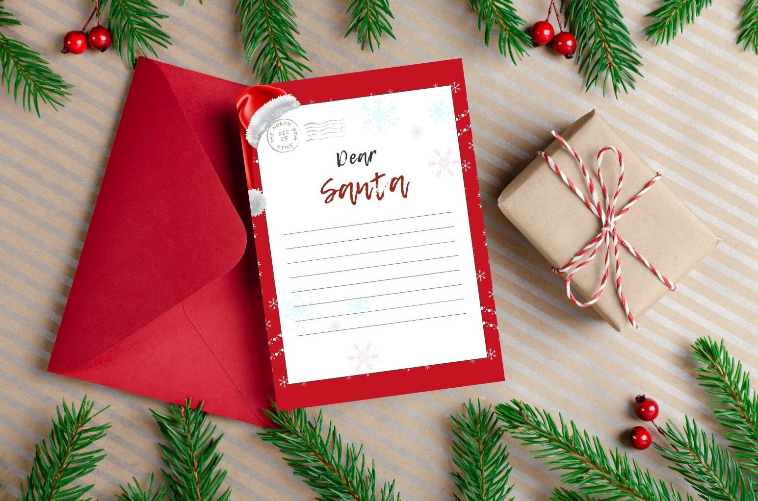 Letter to Santa, Dear Santa Letter, Children's Christmas List to Santa ...