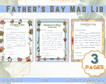 Father's Day Dad Libs - Etsy